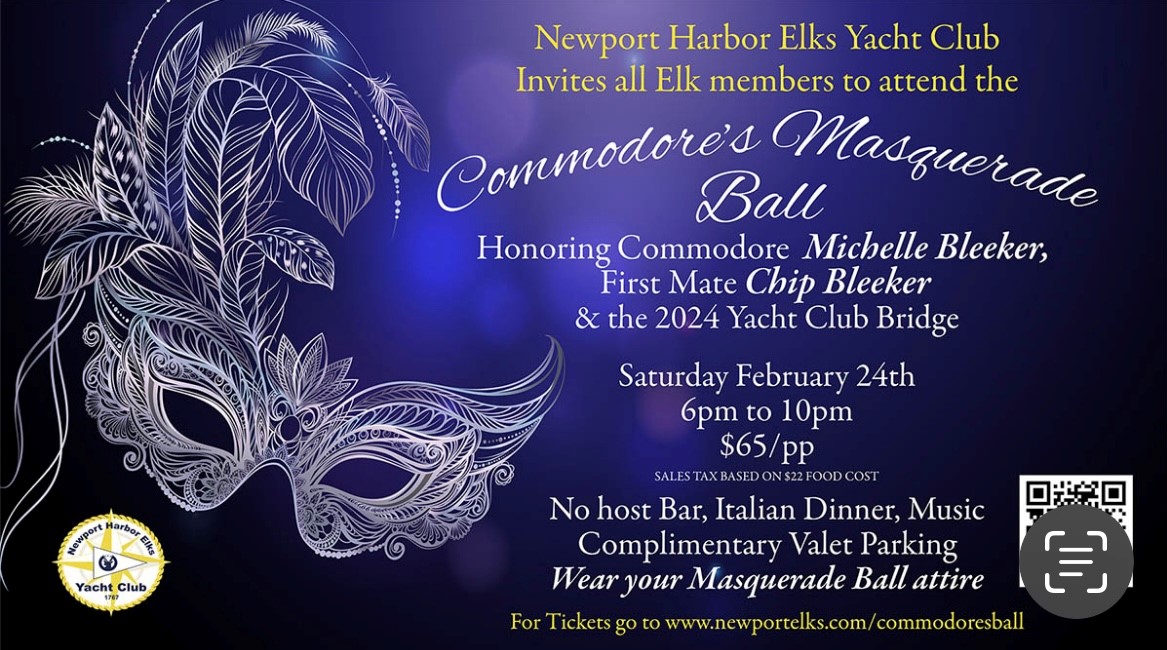 Commodore’s Masquerade Ball – Elks Lodge Newport Beach, CA